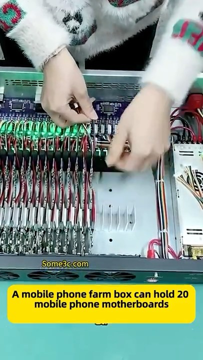 How to build Box Phone Farm Setup phone farming chassis Bot Farm Granja ...
