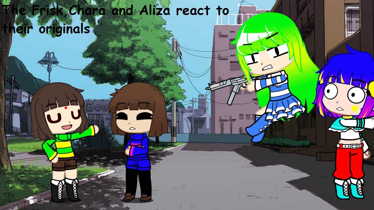 The Frisk,Chara and Aliza react to their originals//Esp-Eng//Timetale ...