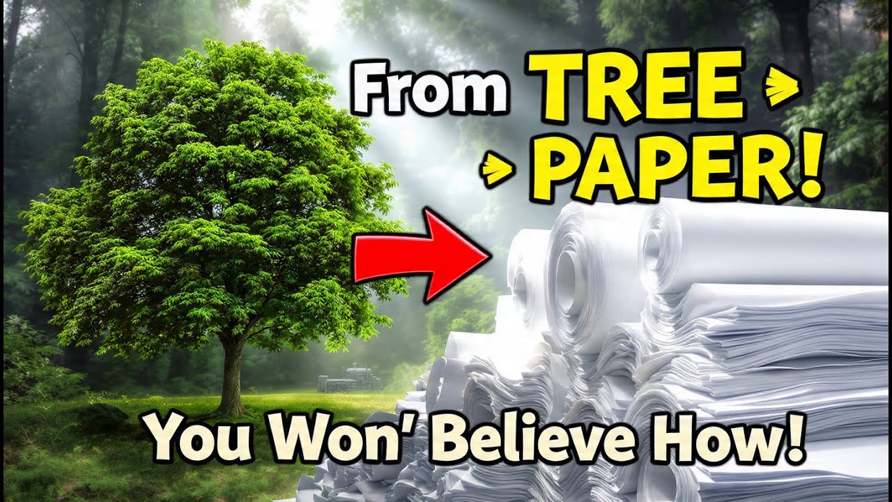 How Trees Are Turned Into Paper | Inside a Modern Paper Factory # ...