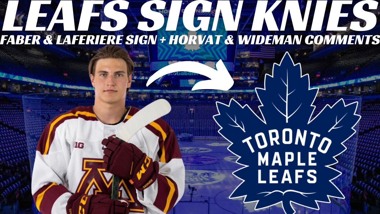 Huge NHL Prospect Signings - Leafs Sign Knies, Wild Sign Faber, Horvat ...