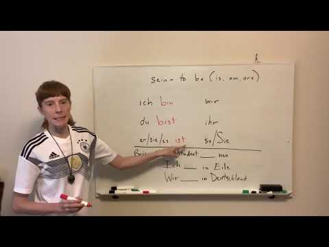 Conjugation of the verb sein. - YouTube