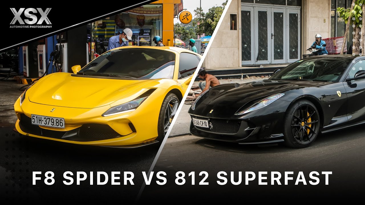 Ferrari F8 Spider so tài cùng Ferrari 812 Superfast, tiếng pô của một ...
