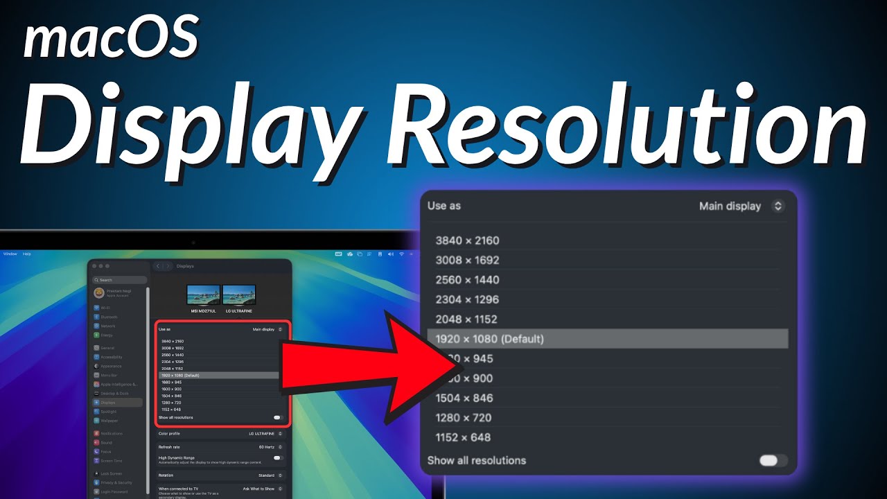 Pixel Perfect Mac Display | Set the Right 4K Resolution - YouTube
