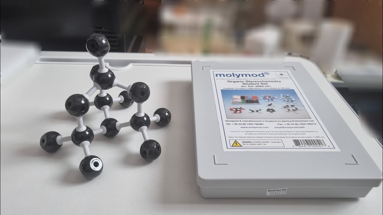 [화학] 다이아몬드 분자 모형 만들기 _molymod MMS-051 - YouTube