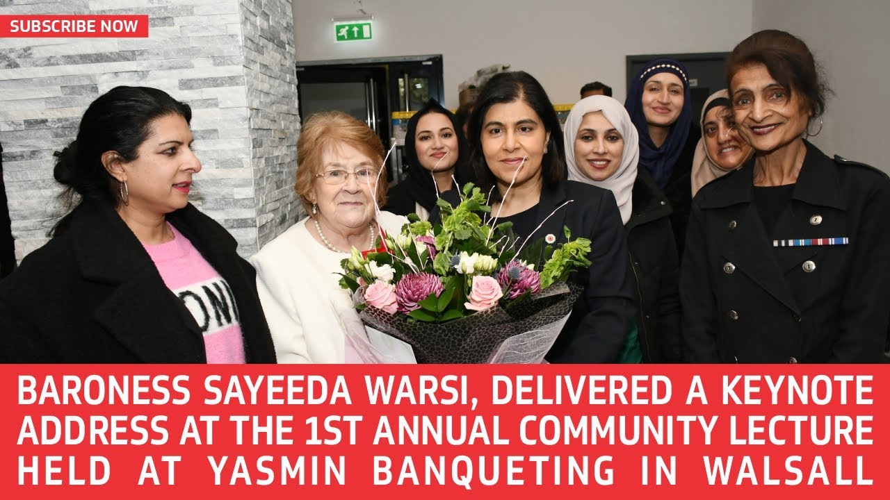 Baroness Sayeeda Warsi, at the 1st Annual Community Lecture held at ...