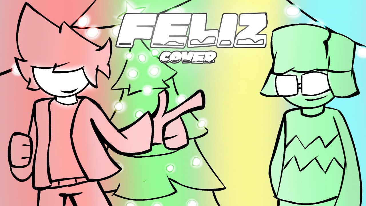 FNF - FELIZ Cover But Red And @josephgamer5568 Sing It- Holiday Mod ...