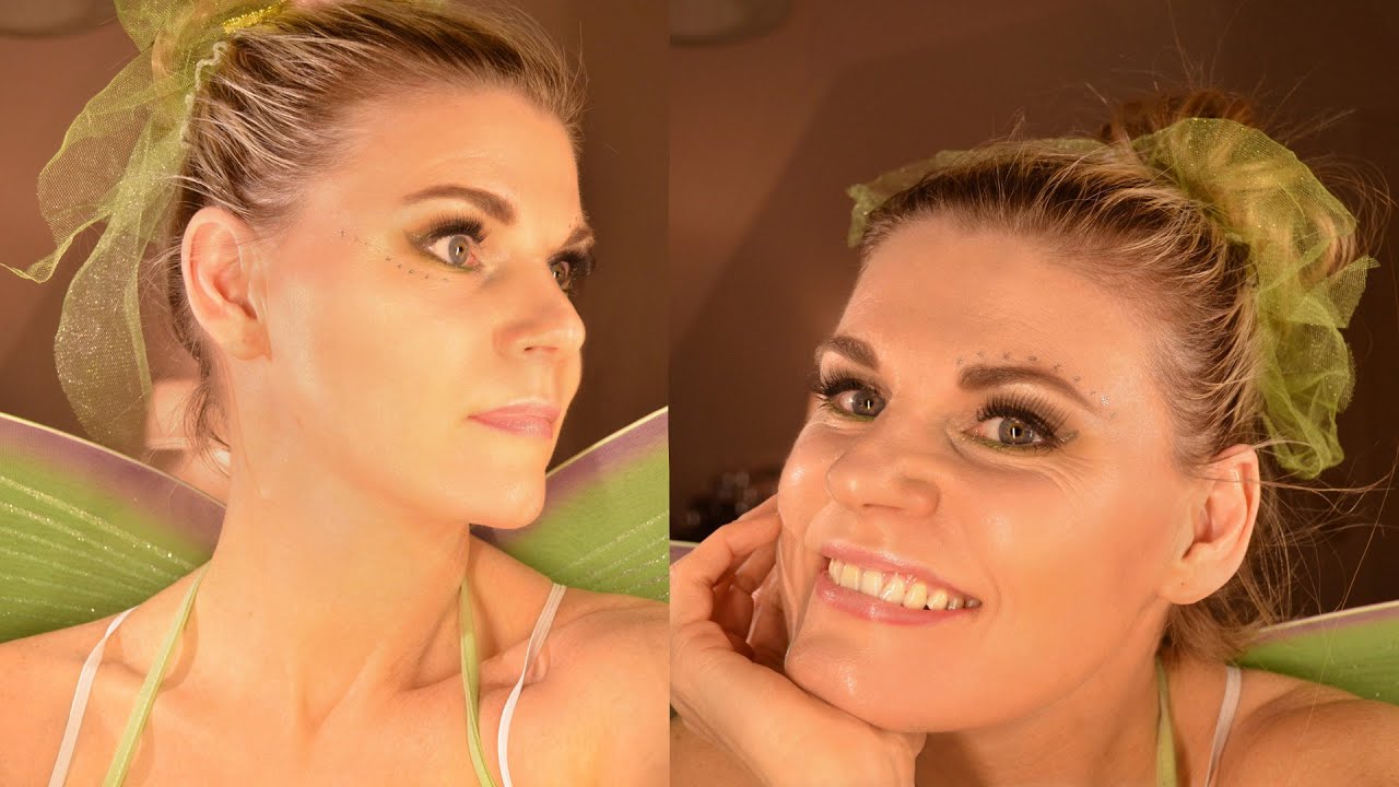 TinkerBell Makeup, easy tutorial, Fasching, BH Cosmetics Palette Take ...