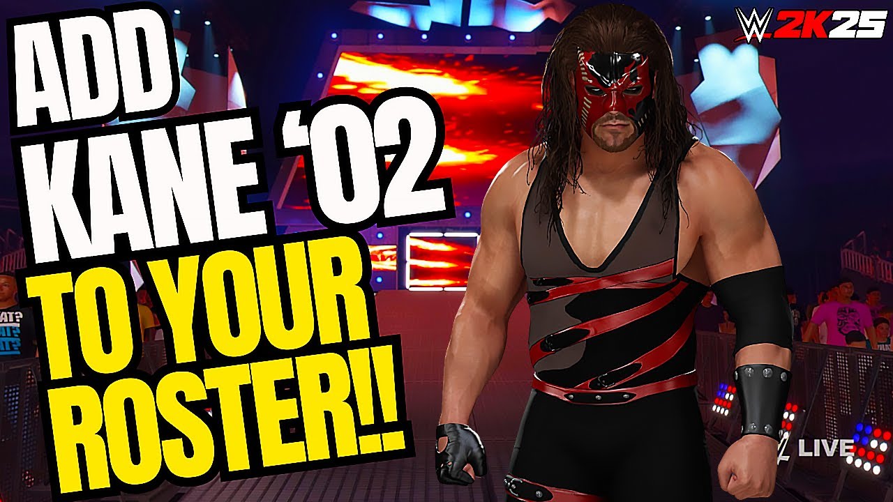 How to Add Kane 2002 in WWE 2K25 – “Slow Chemical” Entrance, Titantron ...
