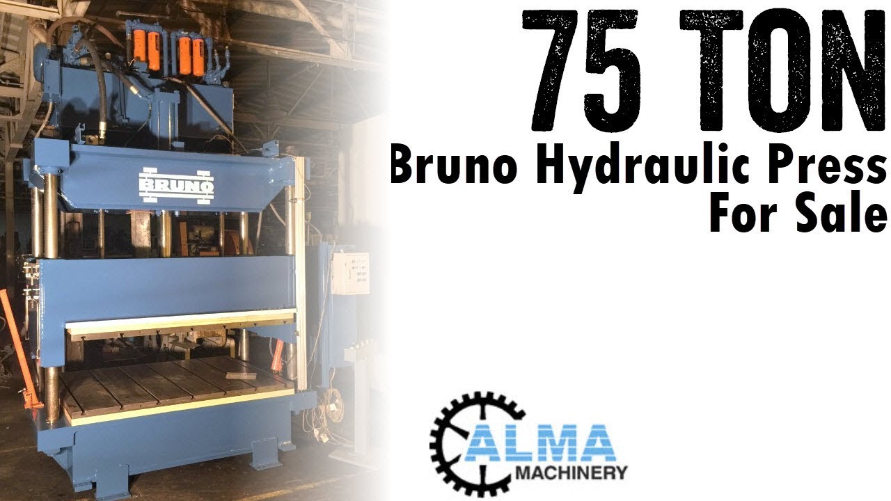 75 Ton Bruno Machine #5124 - YouTube