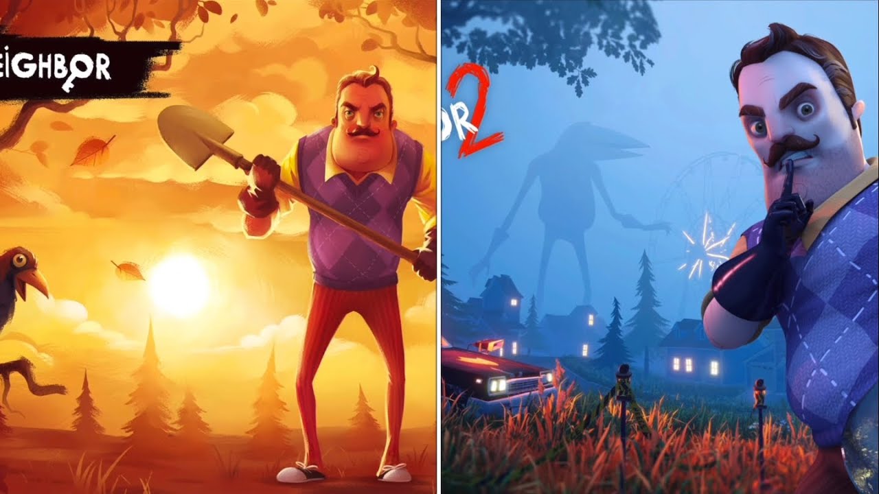 Hello Neighbor Main theme + Hello Neighbor 2 2022 Still Alone With You ...