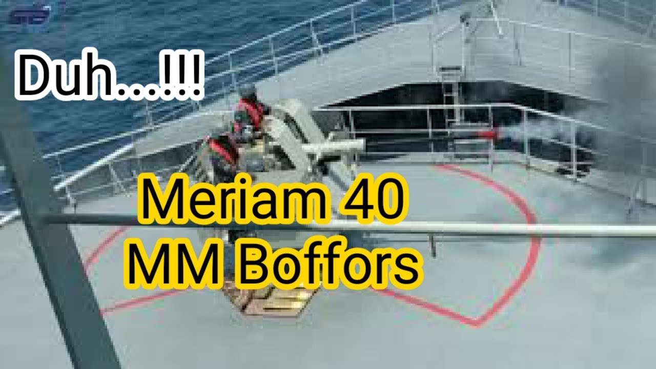 Meriam 40 MM Boffors, Meriam 20 MM Vector Hujani Kepulauan Seribu - YouTube