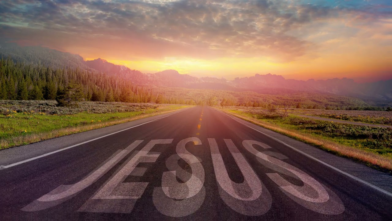 Man Silhouette In Thought Standing On Mountaintop With Sunrise Or ...