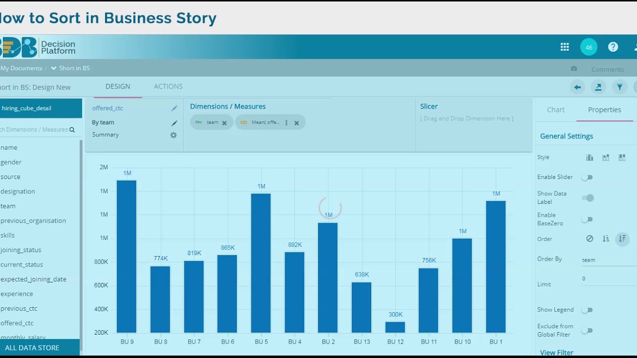 How to Sort in Business Story - YouTube