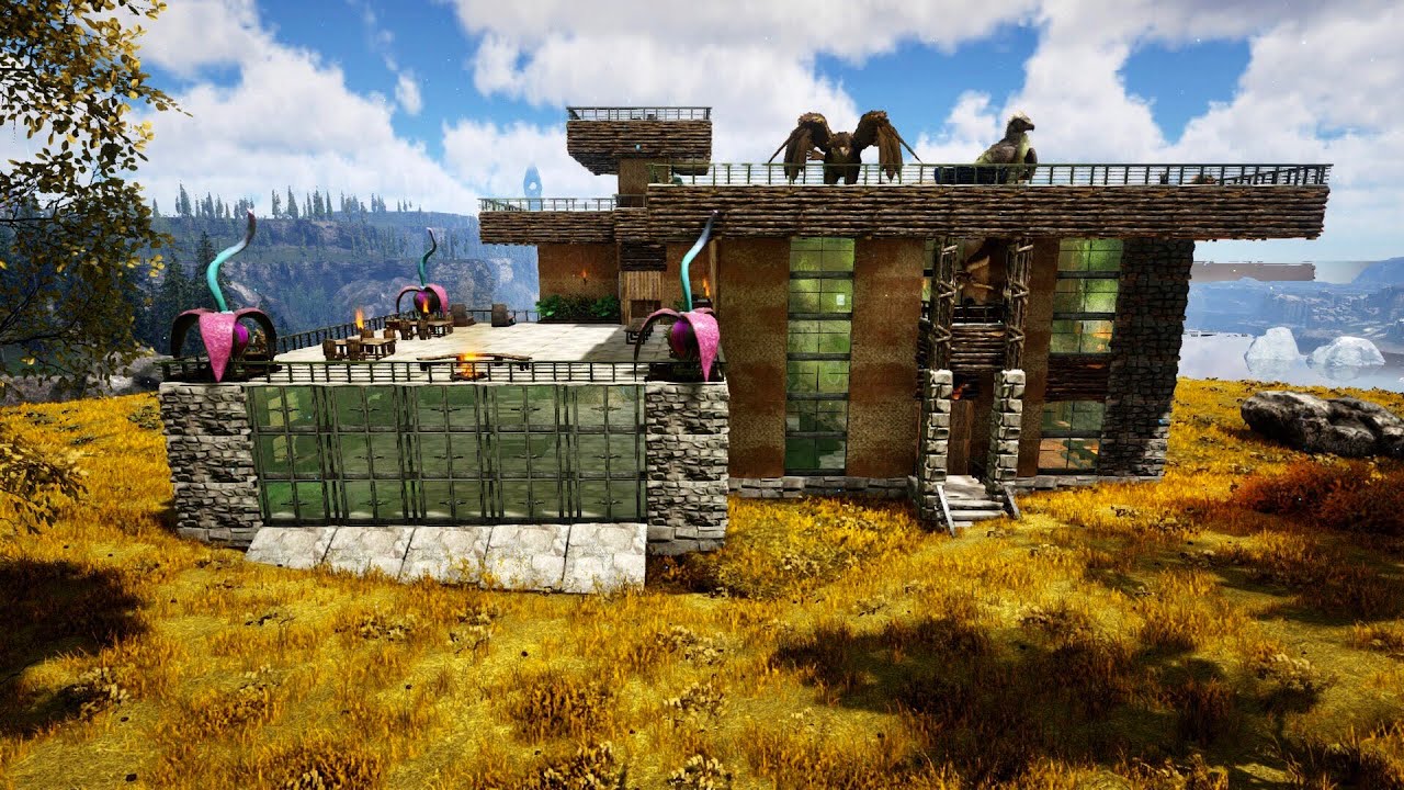 ARK: Survival Evolved Modern House Speedbuild - YouTube