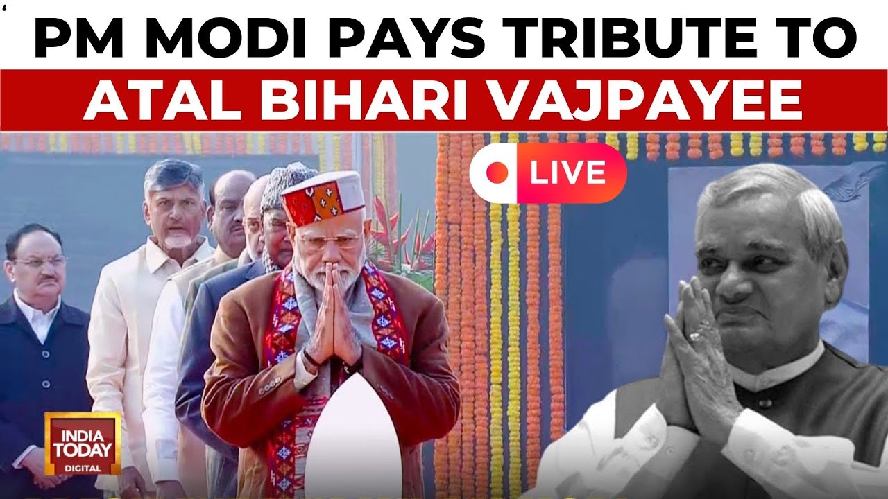 Atal Bihari Vajpayee’s 100th Birth Anniversary: PM Modi Pays Tribute ...