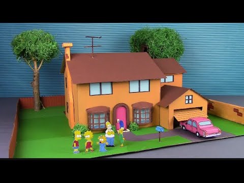 DIY how to make Simpsons house - YouTube
