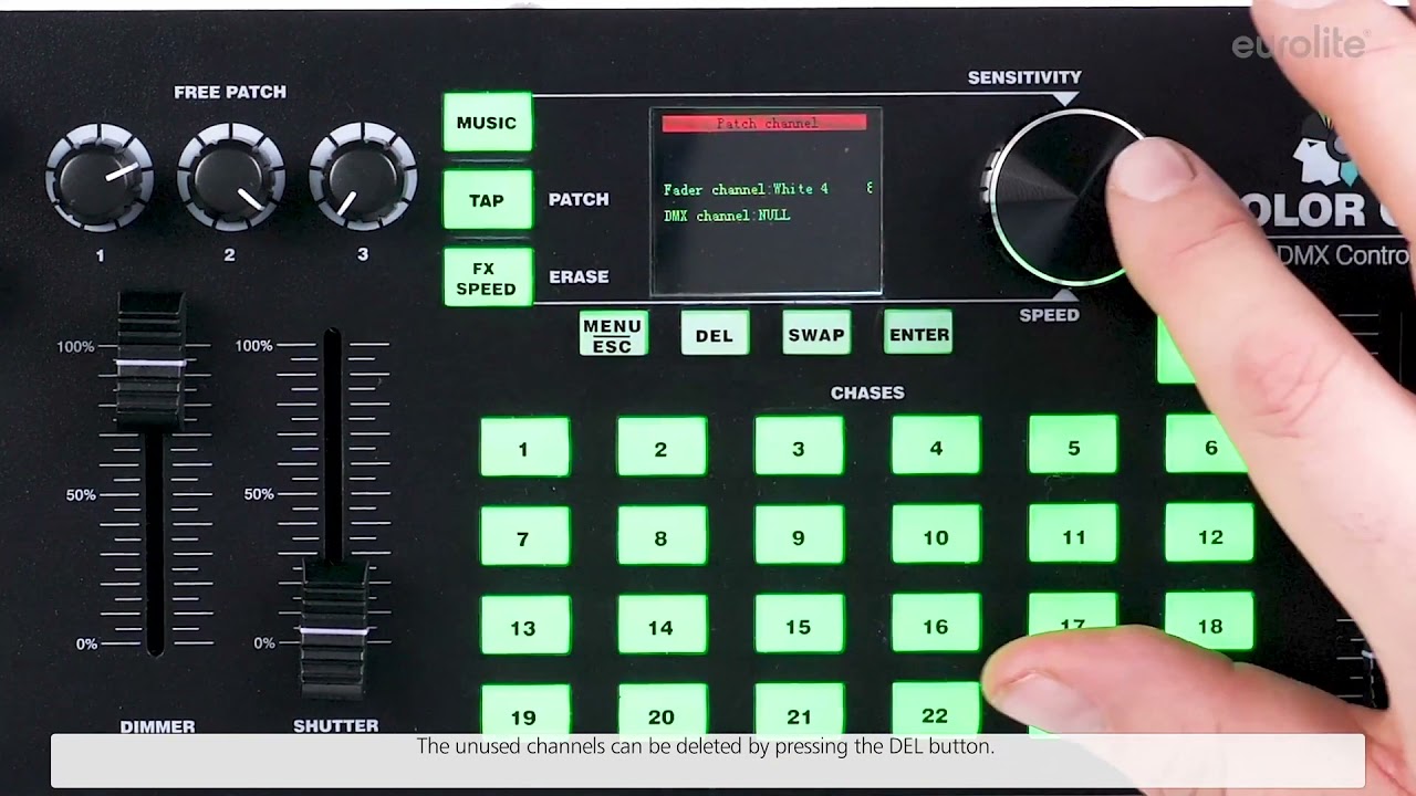 EUROLITE DMX LED Color Chief Controller - English Tutorial - YouTube
