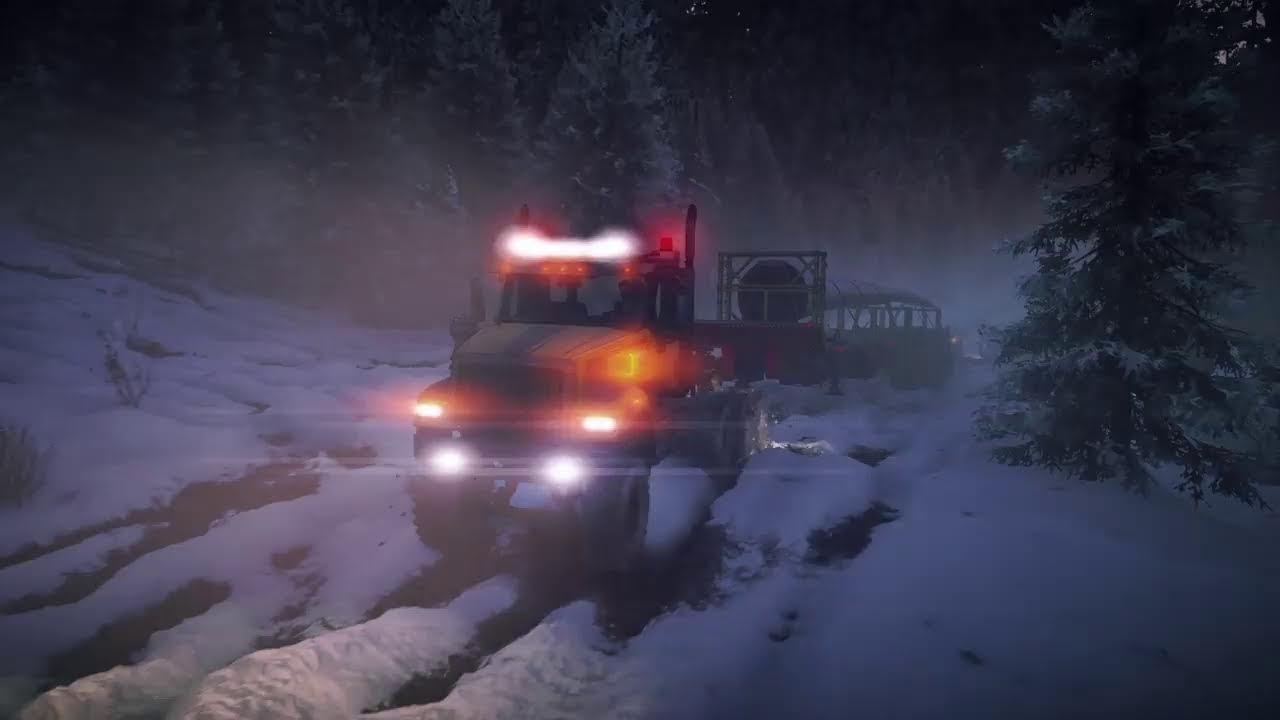 Snowrunner ice road region - YouTube