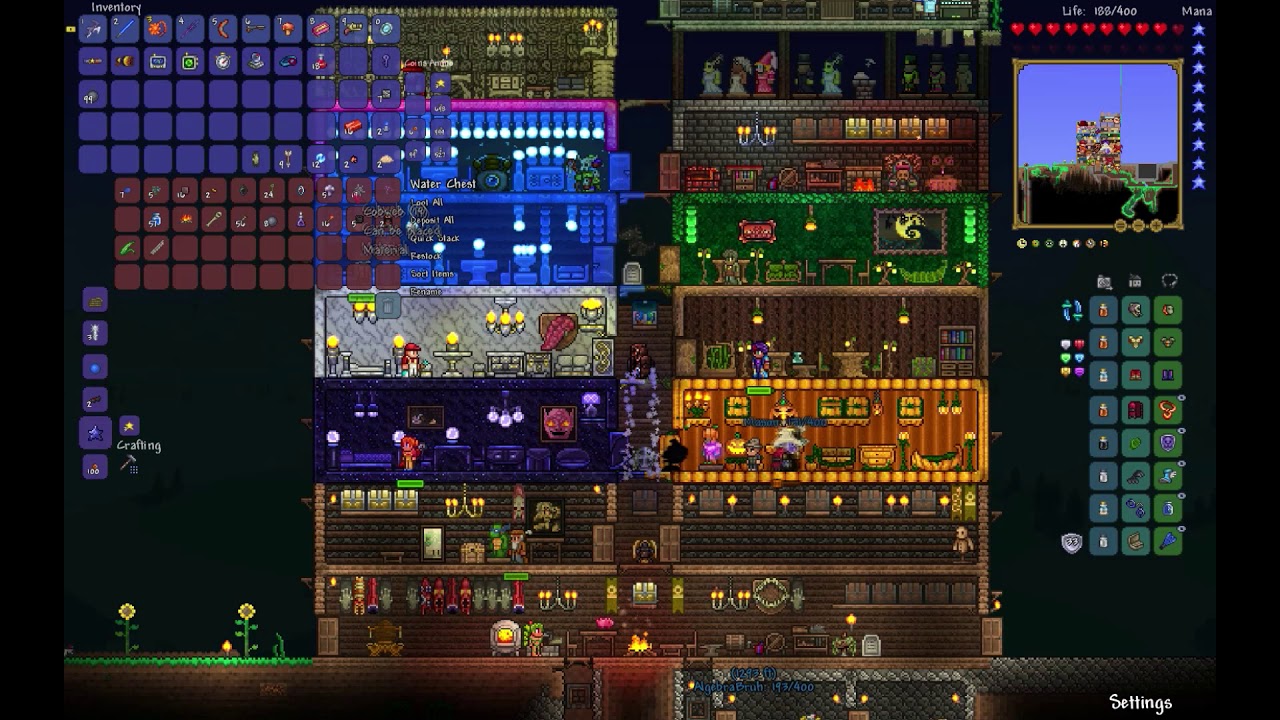 Dragons In Terraria And Hard mode Engaged l Terraria Smurf Through EP ...