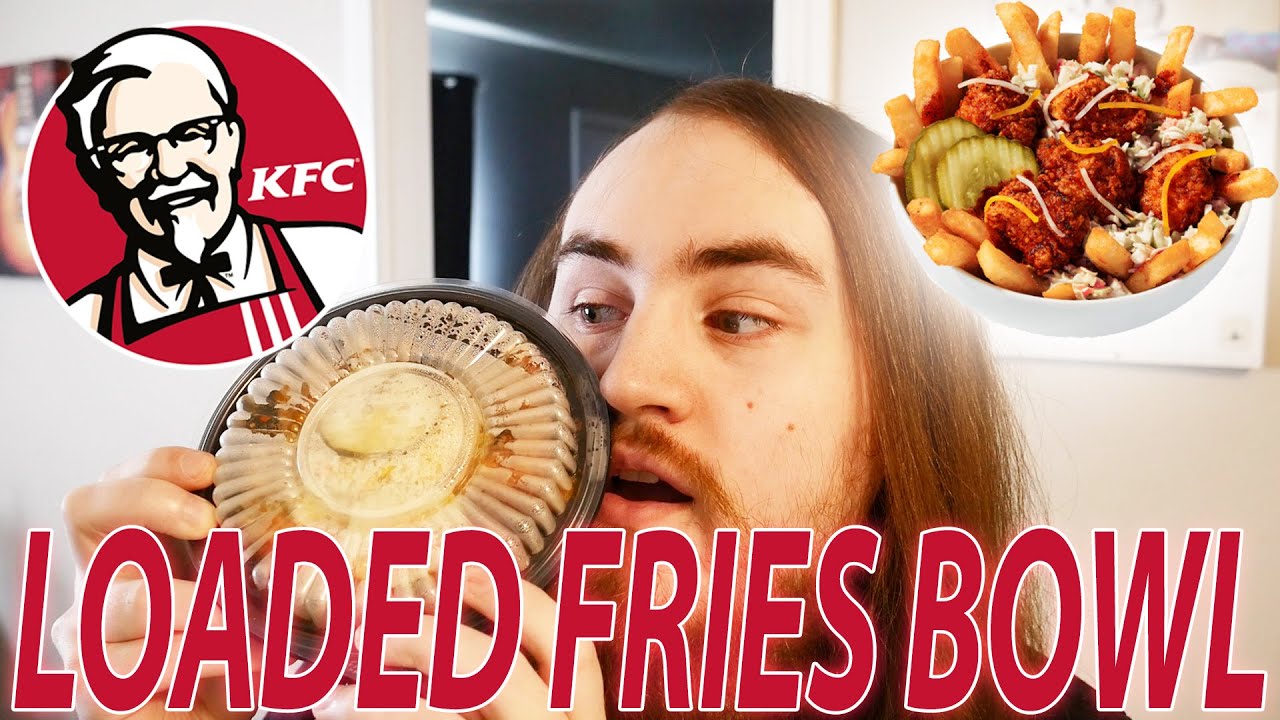 KFC'S NEW NASHVILLE HOT LOADED FRIES BOWL REVIEW - YouTube