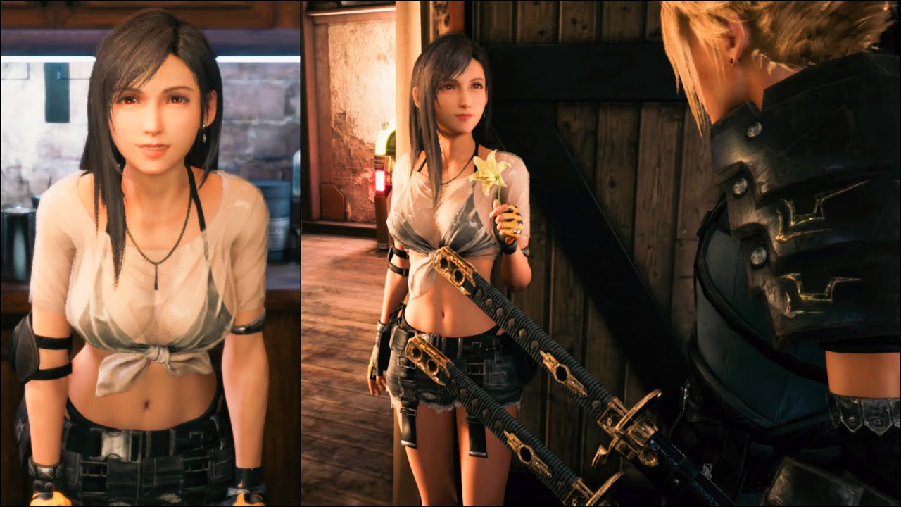 Final Fantasy VII Remake: Lifeguard Tifa from Ever Crisis Costume Mod - YouTube