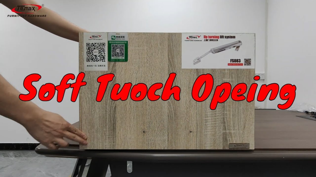 How to use push open Cabinet lid stay support? | flap-up door - YouTube