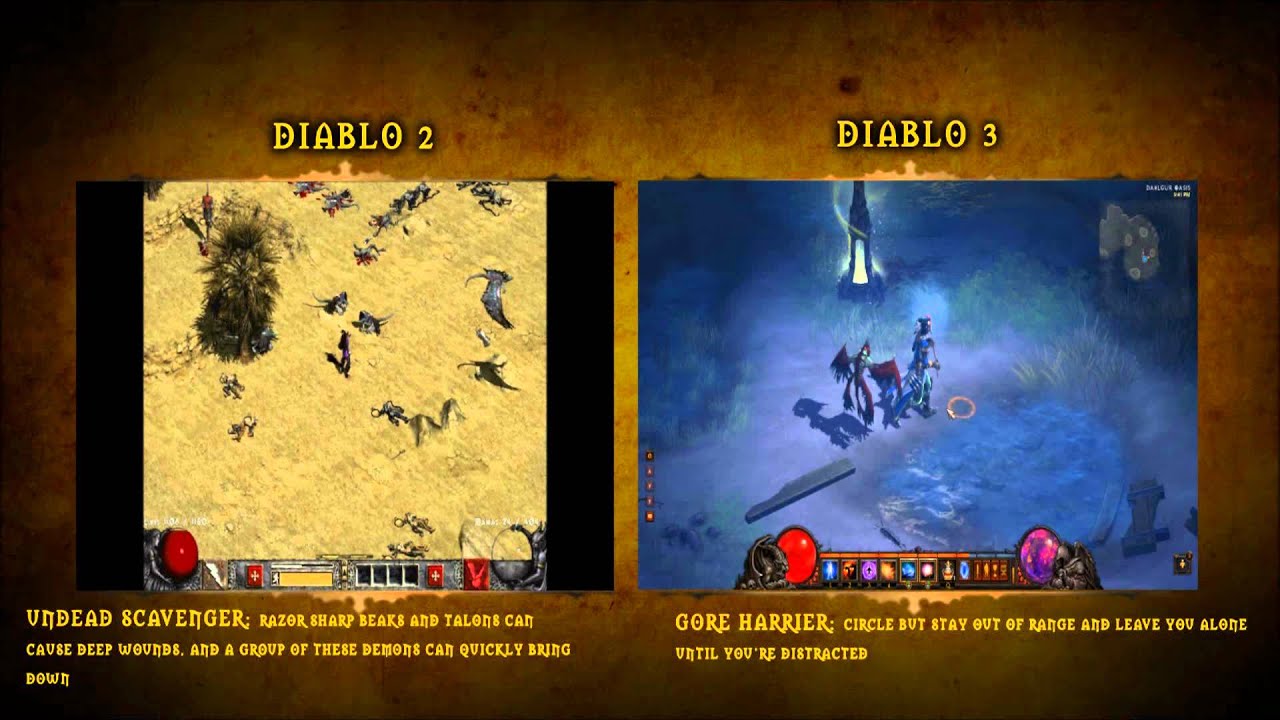Diablo - Monster: Comparison and Evolution - Part 2 - YouTube