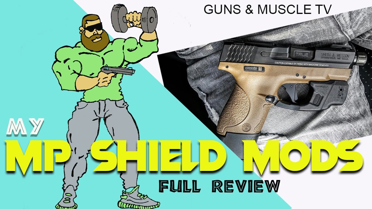 M&P Shield Mods: True Precision barrel, Apex Trigger, Lasemax Gripsense ...