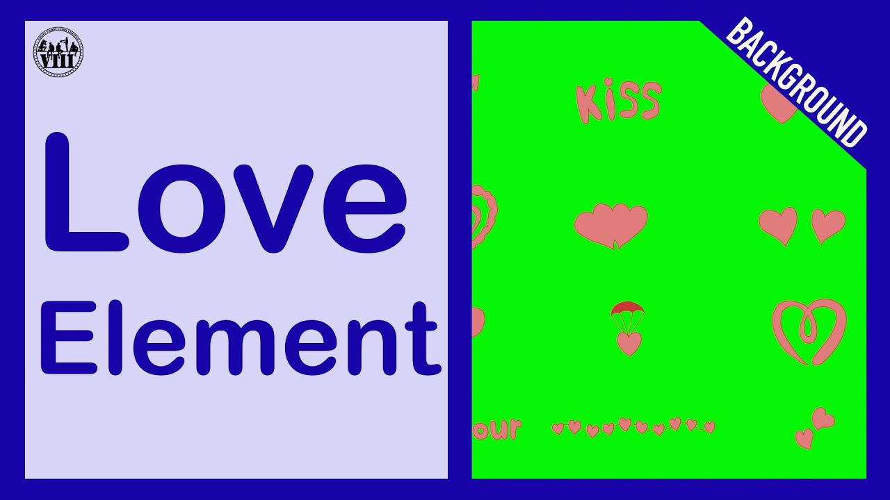 【Eight Production】Animated Graphic | Love | Element | GreenScreen - YouTube
