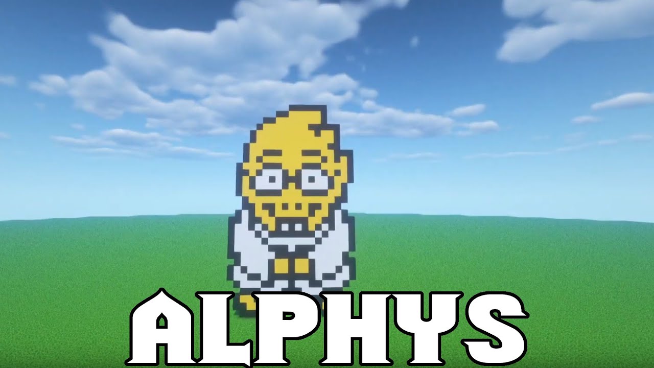 Alphys [Undertale] - Minecraft Pixel Art [#51] - YouTube