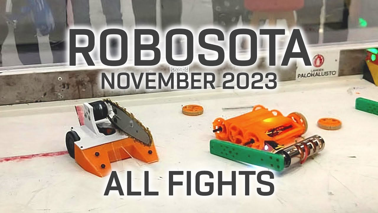 Robosota Aalto Design Factory 2023, All Fights - YouTube