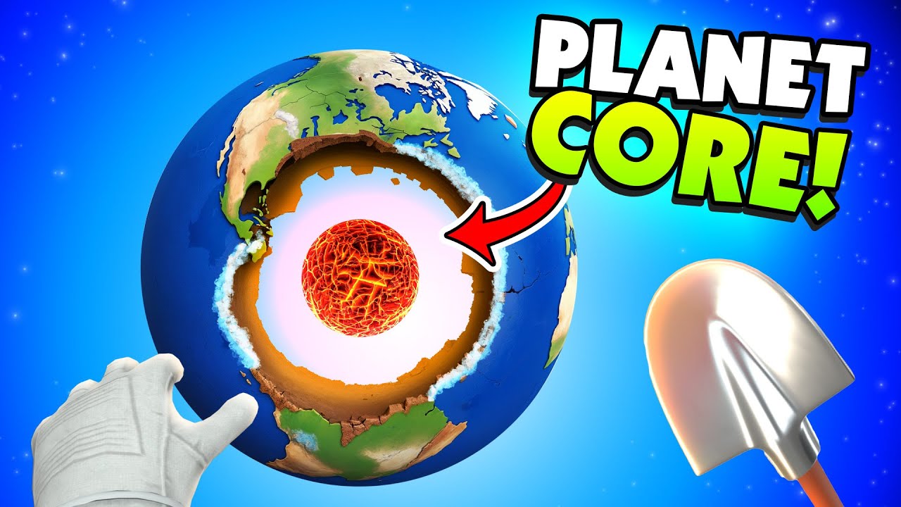 I Used a SHOVEL To Dig to the Planet's CORE! - YouTube