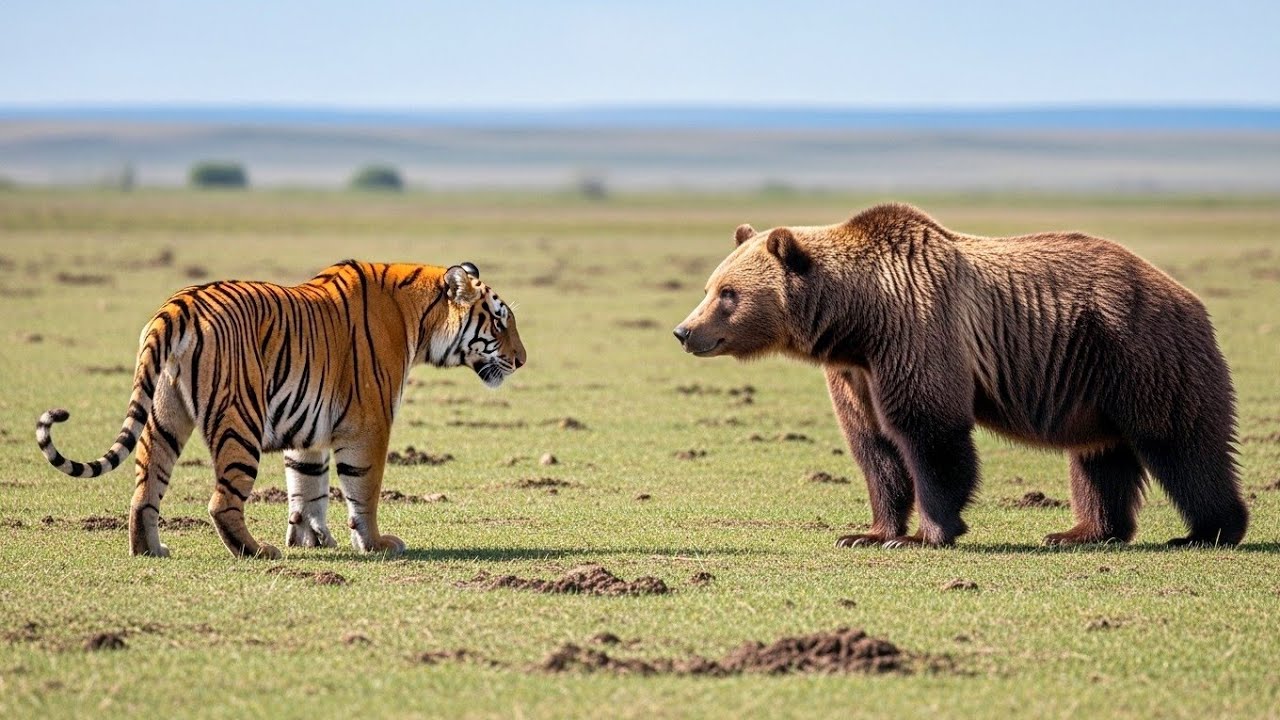 Siberian Tiger vs Grizzly Bear: Who is stronger? - YouTube