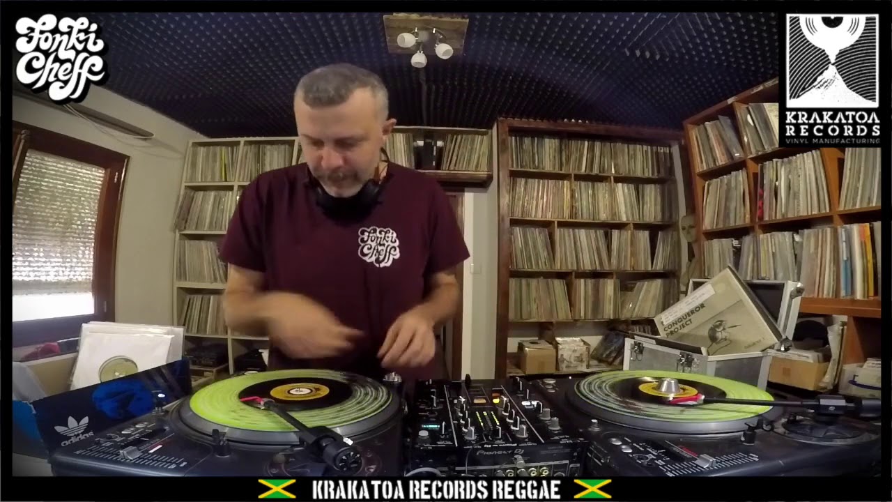 All vinyl mix Reggae music (Fonki Cheff meets Krakatoa records) - YouTube