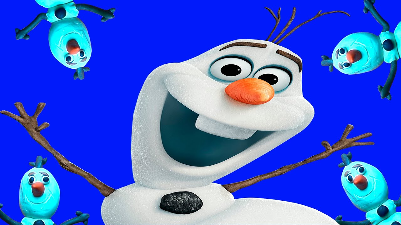 Olaf the Snowman cartoon Frozen play doh - YouTube