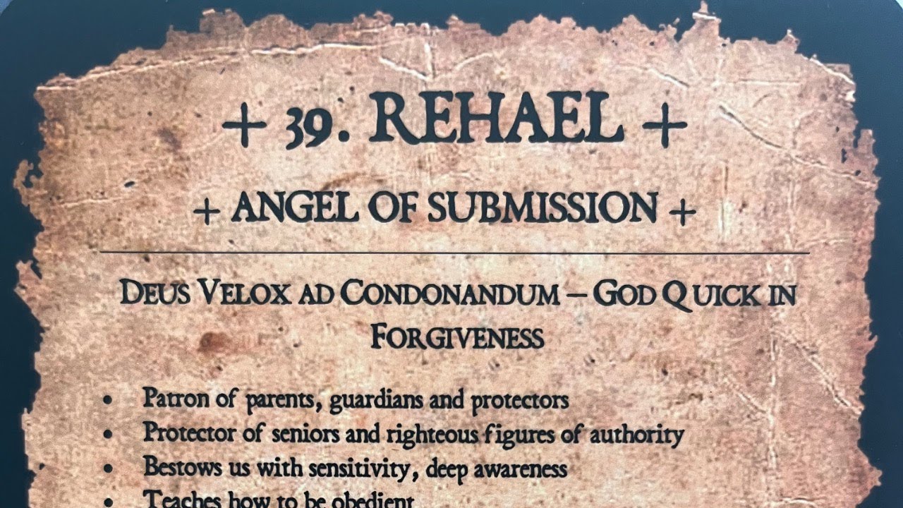 72 ANGELS #39 RAHEL ANGEL OF SUBMISSION - GOD QUICK IN FORGIVENESS ...