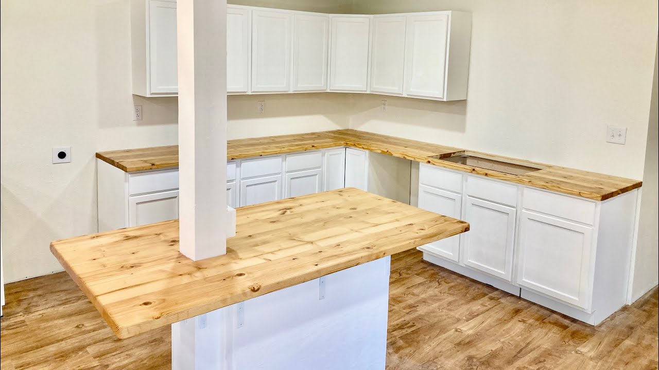 DIY Cheap 2x4 and Epoxy Countertops - YouTube