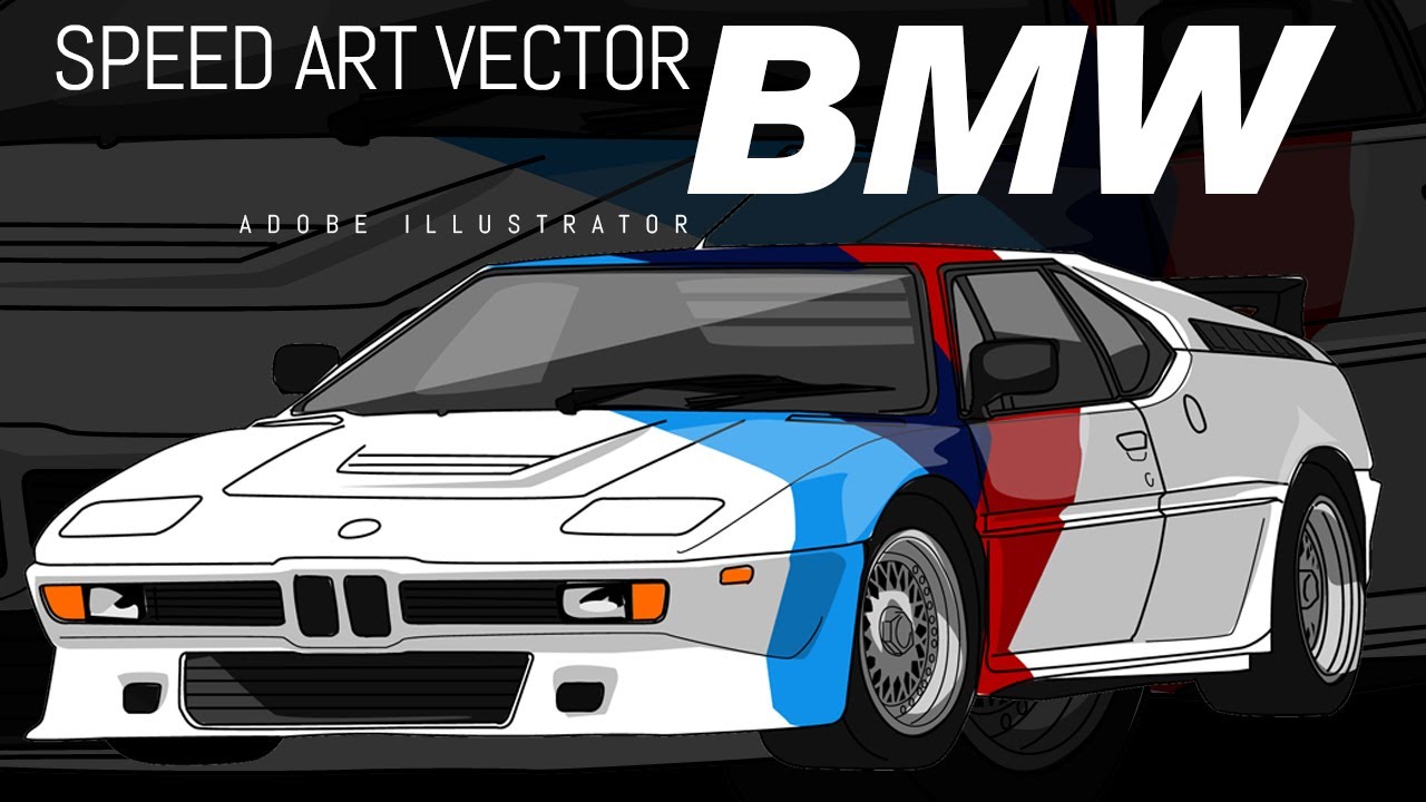 Speed Art Vector BMW M1 || Adobe Illustrator - YouTube
