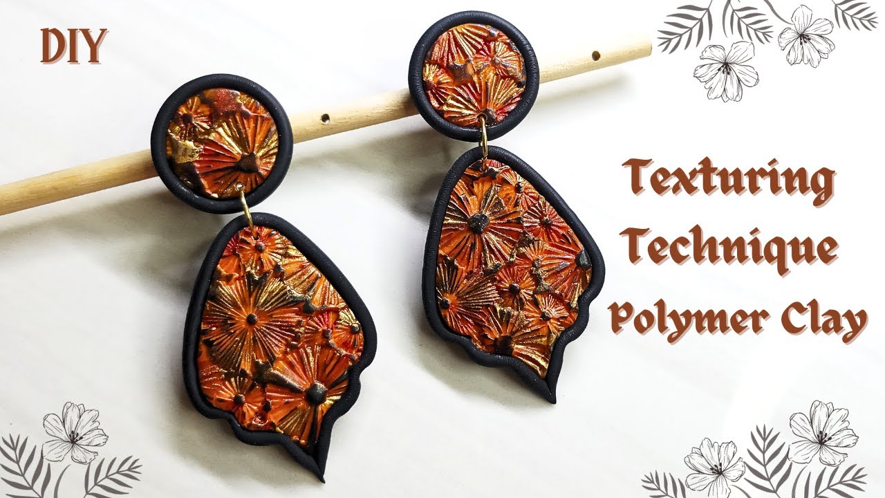 Easiest Polymer clay texturing technique - YouTube