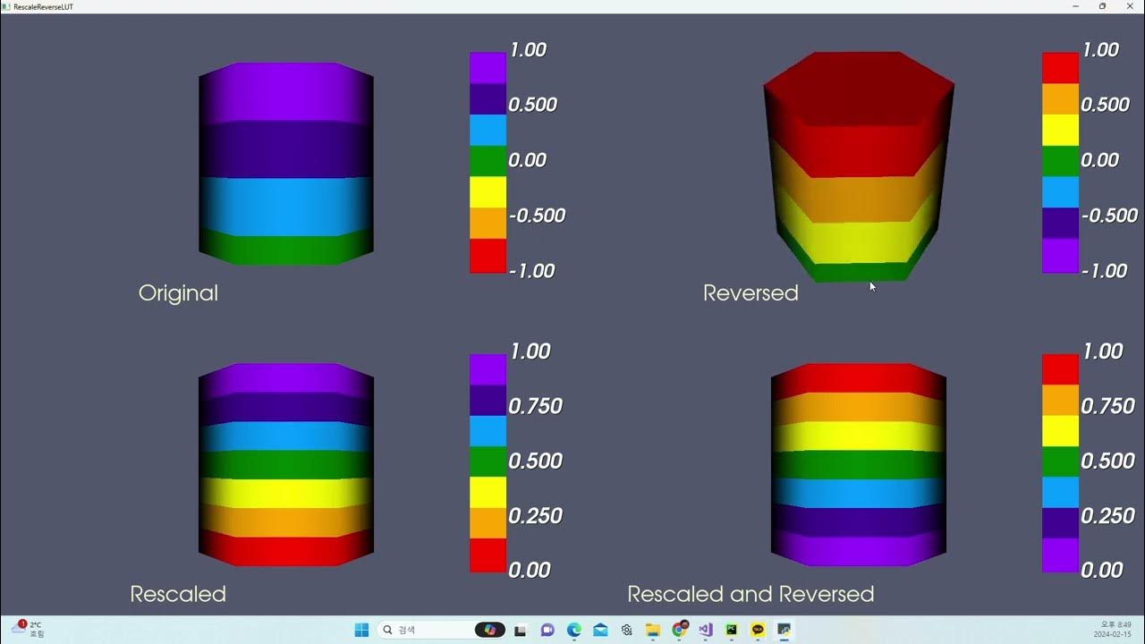 VTK Example - - RescaleReverseLUT - python - YouTube