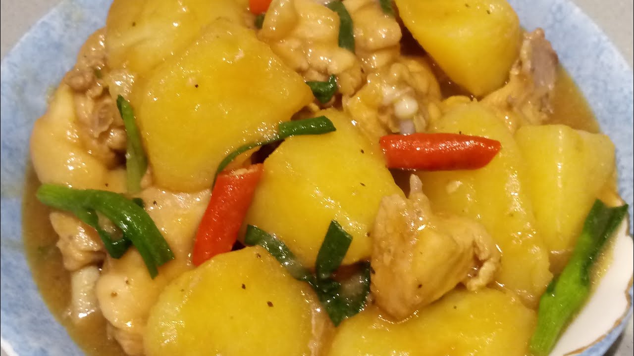 HOW TO COOK CHICKEN STEW WITH PATATA (MANANG BUDAY OWN VERSION) - YouTube