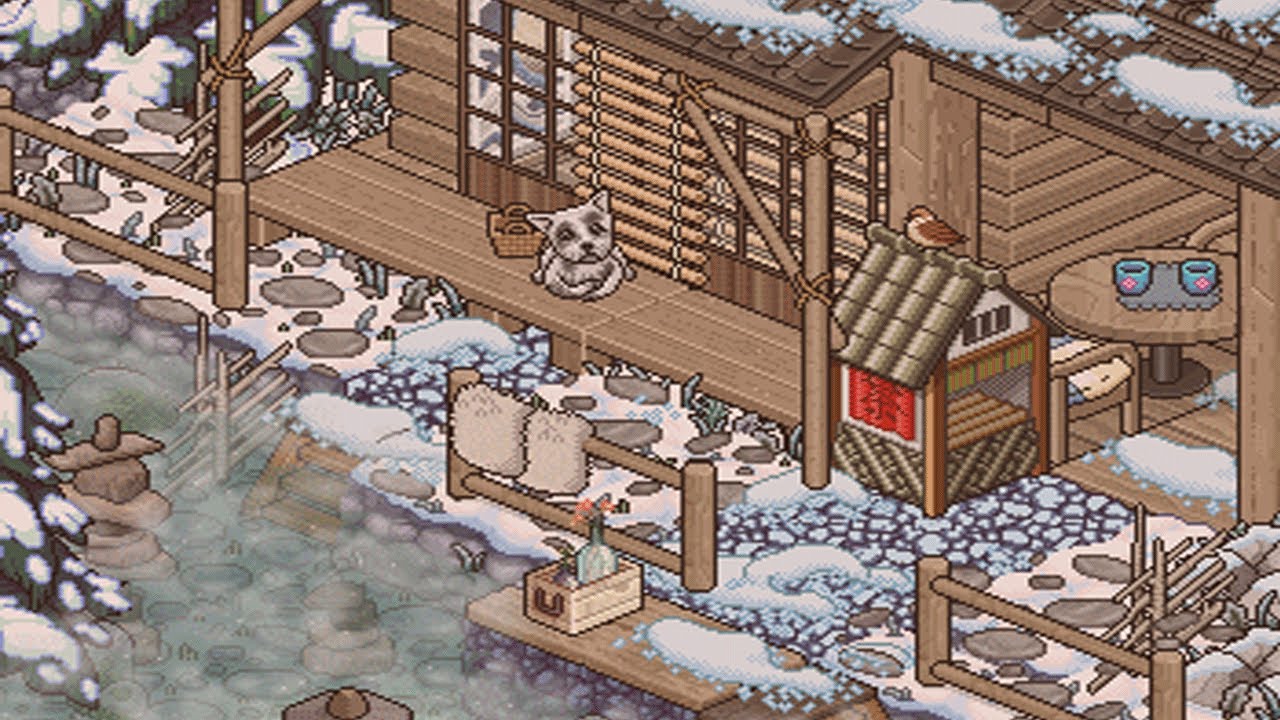 Winter in Japan (onsen) 🌸|| HABBO Speed Build Exterior🛠|| ft.@Atlanta ...