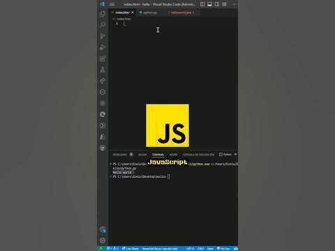 como hacer un hello World en javascript de forma DEFINITIVA - YouTube