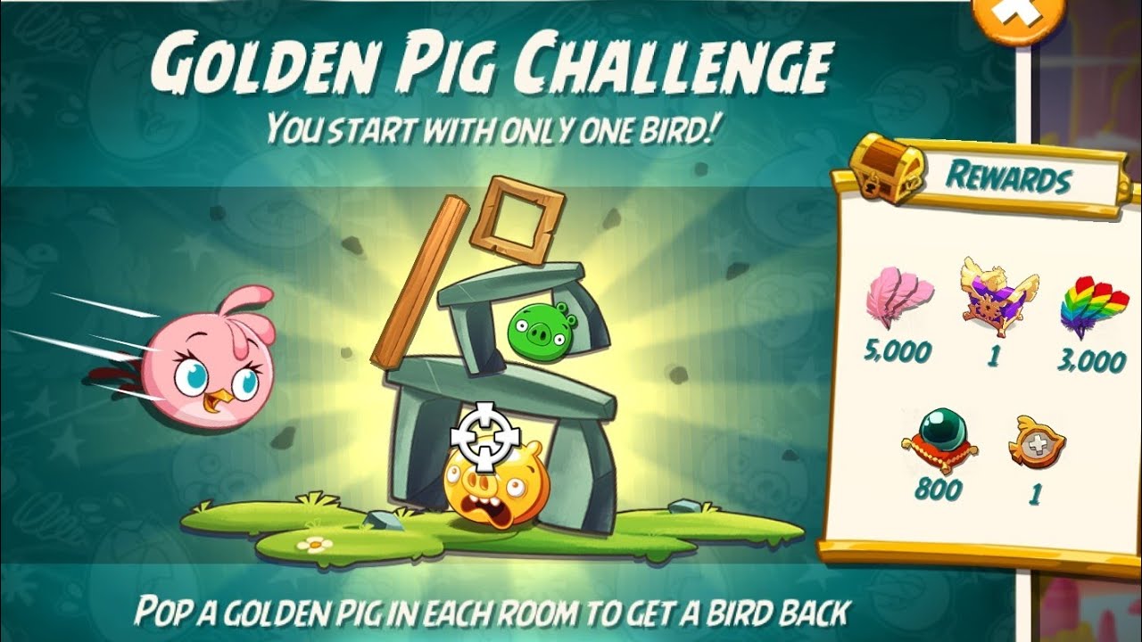 Angry birds 2 the golden pig challenge 21 may 2024 with stella #ab2 the ...