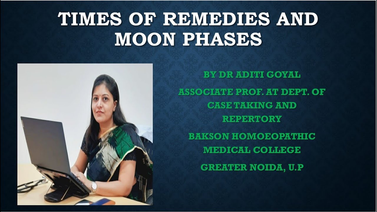 Times of remedies and Moon Phases- REPERTORY BY DR C.M BOGER - YouTube