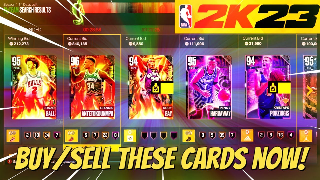 Buy/sell these cards now in NBA 2k23 My Team! (Market Tips Ep. 12 ...