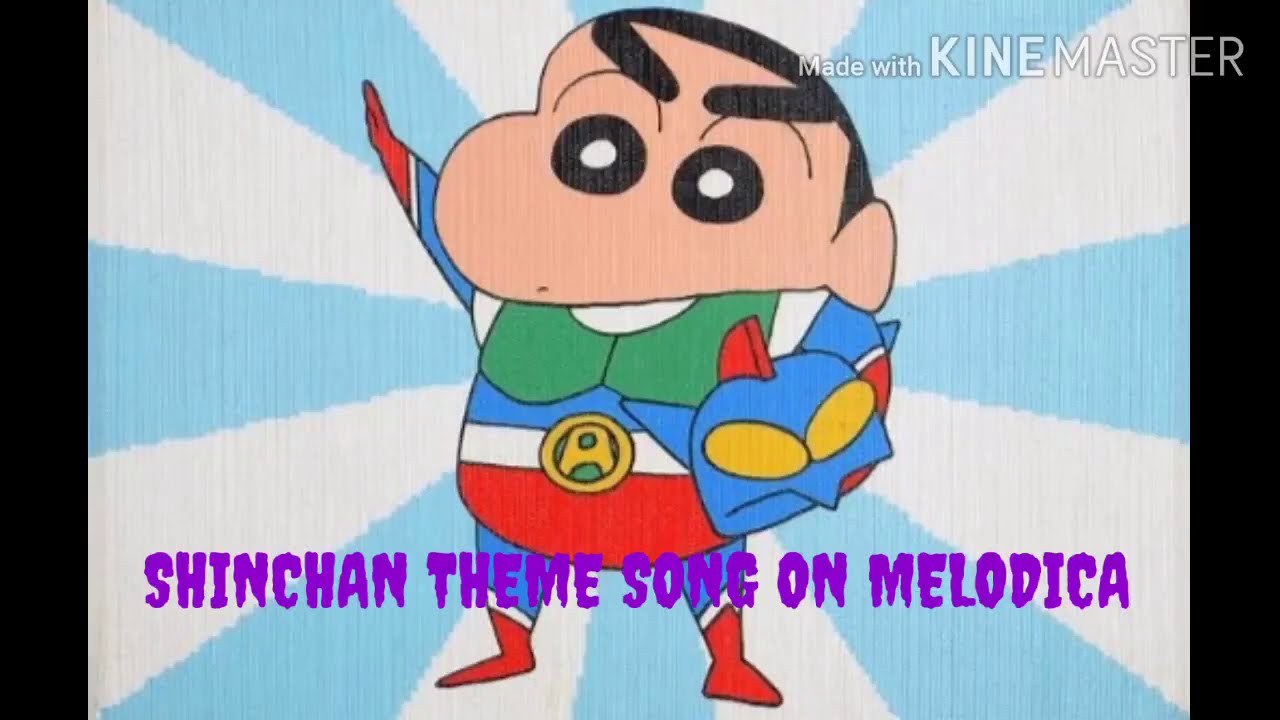 MY FAVOURITE CARTOON SHINCHAN THEME SONG PLAYED ON MELODICA - YouTube