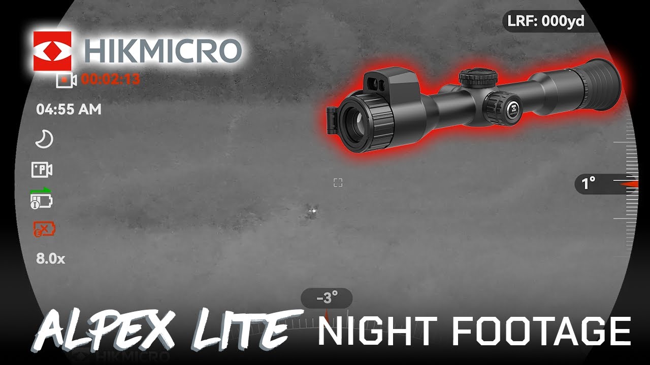 HIKMICRO ALPEX Lite Digital Day/Night Vision Riflescope Test Footage ...