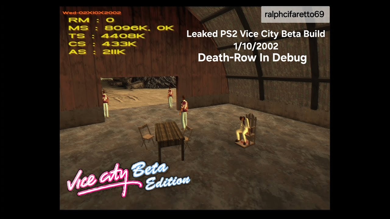 GTA Vice City PS2 Beta Build [1/10/2002] - Death-Row Shenanigans LEAKED ...
