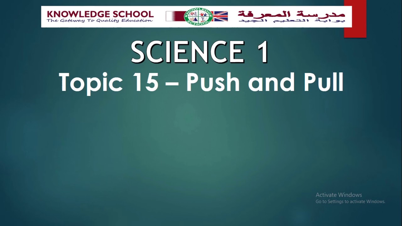 Science pull and push forces - YouTube